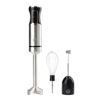 Masterchef Stabmixer Edelstahl 3 in 1, Pürierstab mit Elektrische Schneebesen & Hand Milchaufschäumer, Hand Blender mit 2 Geschwindigkeitsstufen, Zauberstab Küch