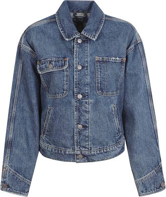Ralph Lauren Femme, Vestes, Bleu, Taille: 36 FR Veste en jean