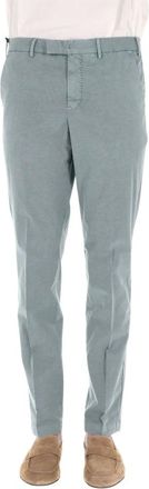 Pantaloni Torino Homme, Pantalons, Vert, Taille: M Pantalon en coton et lin confort Master fit