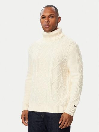 Tommy Hilfiger Rollkragenpullover MW0MW44706 Hellbeige Regular Fit