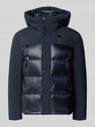 Blauer Steppjacke mit Rei&szlig;verschlusstaschen Modell BROOK