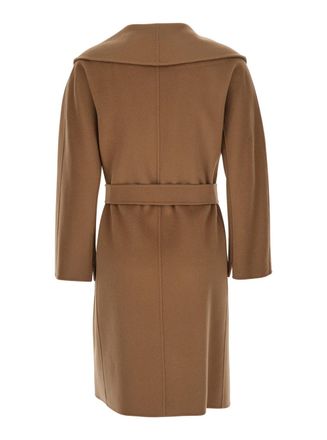 Max Mara Womens Coat Messi Beige Wool