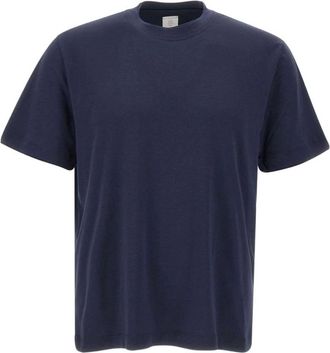 Eleventy Homme, Tops, Bleu, Taille: M T-shirt &agrave; col rond