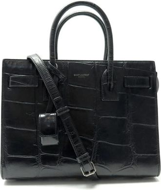 Saint Laurent Crossbody Bags - SAINT LAURENT DE JOUR BABY 421859 SCHWARZE LEDER H - Gr. unisize - in Schwarz - f&uuml;r Damen