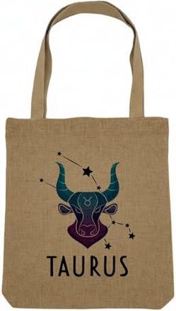 Fabulous Sac Shopping Tote Bag Aspect Lin - Taurus Astrology Sign Celestial Solar Prediction - Sac de Courses Toile Epaisse 360g Beige Naturel Cabas Port&eacute; Epau