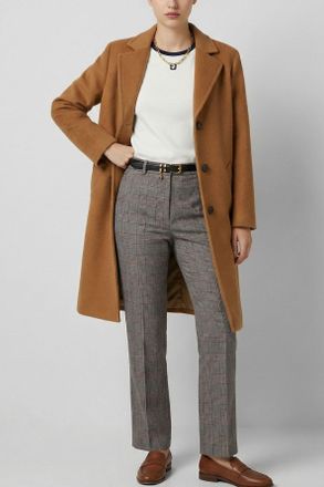 Gerard Darel Pantalon imprim&eacute; prince de galles - Emmie - Gris moyen