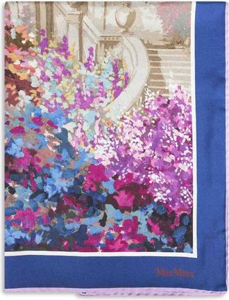 Max Mara Femme, Accessoires, Multicolore, Taille: ONE Size Foulard en soie imprim&eacute;e