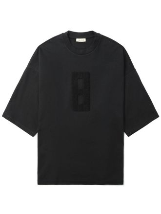 Fear of God t-shirt oversize à broderies - Noir