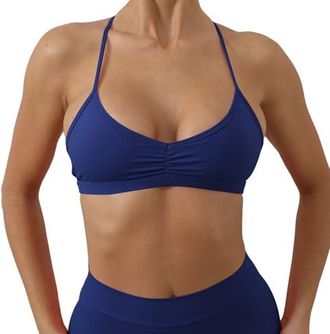 Generic Soutien-gorge 2026 pour femme avec bretelles amovibles - Haut de yoga serr&eacute; &agrave; s&eacute;chage rapide - Pour sports de plein air, course &agrave; pied, beaut&eacute; du dos 