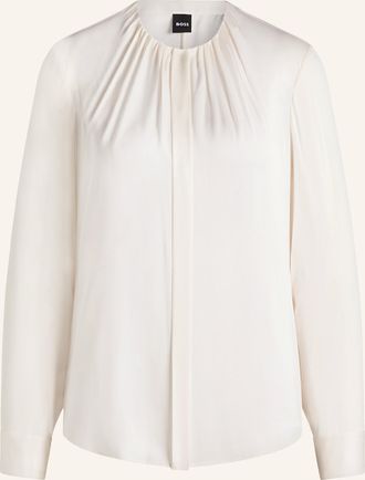 HUGO BOSS Seidenbluse Banorah weiss