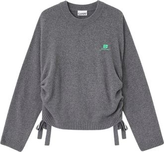 Ganni Femme, Pulls, Gris, Taille: 34/36 FR Pull en laine m&eacute;lang&eacute;e