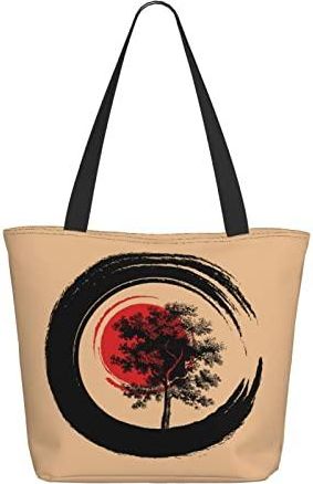 AOOEDM Sac &agrave; provisions pour dames dart de calligraphie japonaise 13x11x7in.Le cadeau parfait de la Saint-Valentin.Cest de la Saint-Valentin pour maman, fill