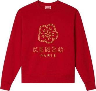 Kenzo Homme, Sweatshirts et sweats &agrave; capuche, Rouge, Taille: XL Boke Flower SweaT-shirt