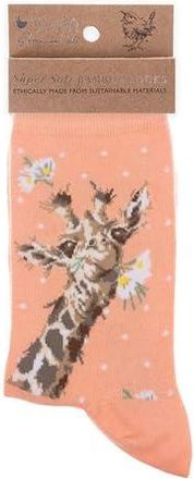 Wrendale Designs Chaussettes (Pêche - Girafe Flowers)