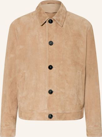 HUGO BOSS Hugo Lederjacke Ligor beige
