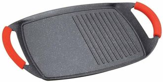 Royalty Line Premium Grillplatte, Herd, Silikongriffe, Induktion, 47 cm