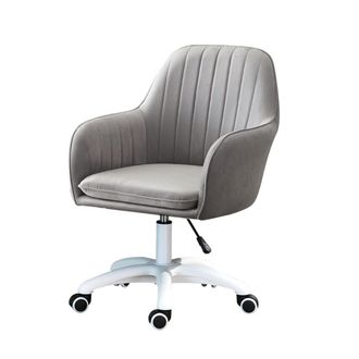 Generic 360&deg; Drehbarer B&uuml;rostuhl Mit H&ouml;henverstellung Und Rollen for Den Schreibtisch Oder Den Schminktisch Zu Hause(Light Grey1)