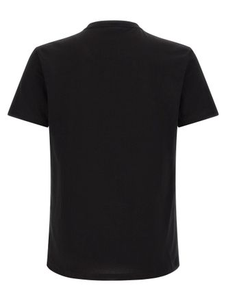 Versace Gold Medusa-Embroidered T-Shirt - Black