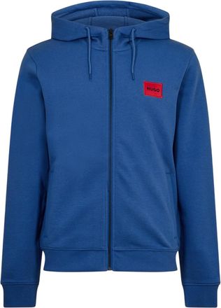 HUGO BOSS Hugo - Daple Hoodie mit durchgehendem Rei&szlig;verschluss f&uuml;r Herren (Mittelblau)