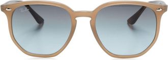 Ray-Ban Sonnenbrille mit eckigem Gestell - Braun