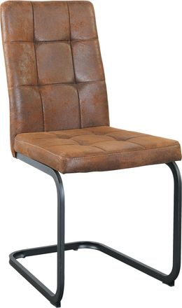 MID.YOU Mid.you Stuhl, Braun, Metall, Textil, C-Form, 43x92x56 cm, Esszimmer, St&uuml;hle, Esszimmerst&uuml;hle