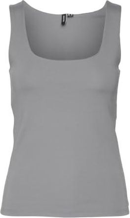 Vero Moda Vmmillion SL Square Top 2-Way JRS Noos Haut, Gris, XS Femmes
