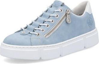 Rieker Femme Chaussures &agrave; Lacets N5952, Dame Chaussures de Sport lac&eacute;es,Semelle int&eacute;rieure Amovible,Chaussure de Loisirs,Bleu (Blau / 10),39 EU / 6 UK