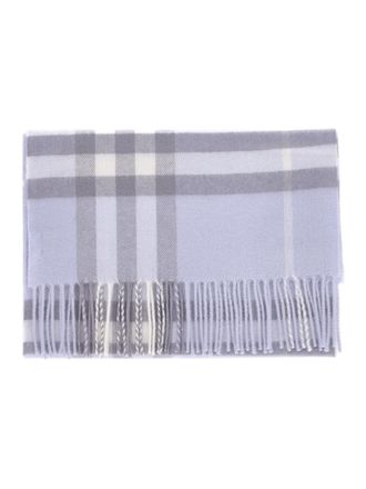Burberry Womens Scarfs Blue Cashmere