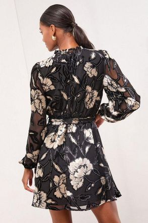 Lipsy Minikleid Lipsy tailliertes Langarm-Minikleid, Petite (1-tlg)