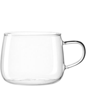Leonardo LEONARDO T&egrave; per Te Teetasse - Teebecher aus dickwandigem Borosilikatglas - Hergestellt in Handarbeit - Inhalt 450 ml - Sp&uuml;lmaschinenfest, mikrowelleng