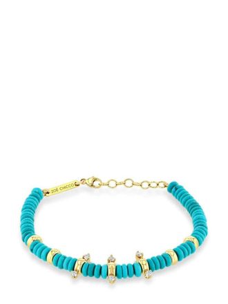 Zoë Chicco bracelet en or 14ct - Bleu