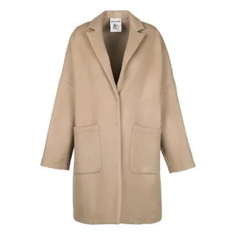 Semicouture Femme, Manteaux, Beige, Taille: 36 FR Manteaux &agrave; un boutonnage