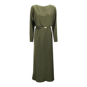 Max Mara Femme, Robes, Vert, Taille: 38 FR Robe Nuisette en Satin