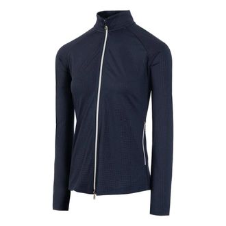 Island Green Jacke Durchgehender Reißverschluss für Damen (Marineblau)