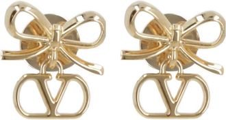 Valentino Garavani Vlogo Signature Metal Earrings