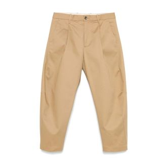 Nine In The Morning Beige Jeans mit Verdecktem Rei&szlig;verschluss - - Trousers - Herren - Braun - XS