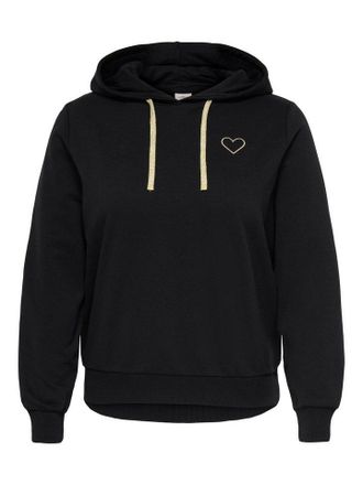 Only Carmakoma Kapuzensweatshirt CARNOLI L/S HEART HOOD SWT NOOS