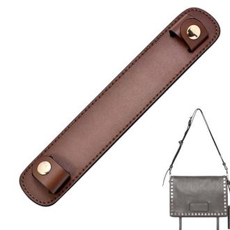 Generic Coussin de sangle de sac &agrave; bandouli&egrave;re - Coussinets en cuir synth&eacute;tique doux et flexible pour sacs lourds | Sangles de sac de rechange pour rassemblem