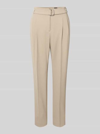 HUGO BOSS Regular Fit Hose aus knitterfreiem Krepp