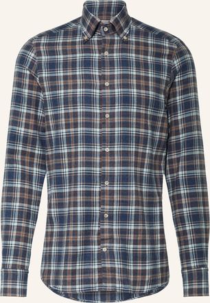 Stenstr&ouml;ms Flanellhemd Slimline Fit blau