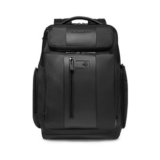 Piquadro Homme, Sacs, Noir, Taille: ONE Size Laptop backpack 15,6 in fabric