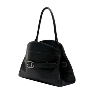 Marc Jacobs Womens The Satchel Shoulder Black Cowhide
