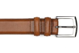 Bexley Westgate silver - Ceinture homme marron patiné