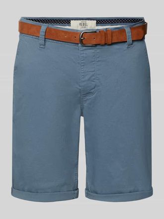 Redefined Rebel Regular Fit Chino-Shorts mit G&uuml;rtel Modell MIKE