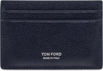 Tom Ford Homme, Accessoires, Bleu, Taille: ONE Size Porte-cartes Classique Allong&eacute; Ligne T