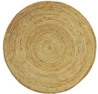 Vente-Unique Tapis rond - 100% jute tress&eacute; - D. 200 cm - Naturel - JAIPUR