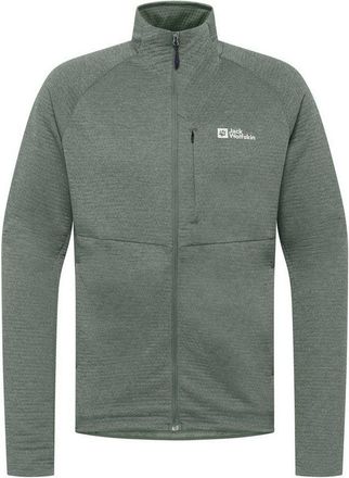 Jack Wolfskin Fleecejacke Taiga Full Zip (elastische B&uuml;nd) gr&uuml;n Herren