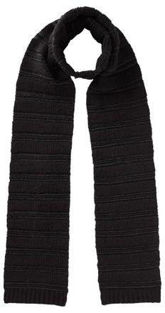 Benetton Schal 6QJUDU02A, Schwarz, OS Damen