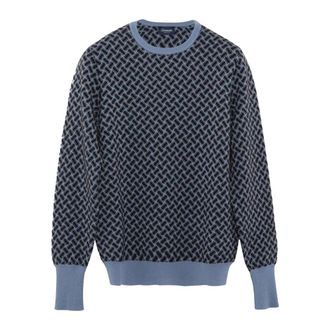 Drumohr Razor Blade Kaschmirpullover mit hohem Kragen - - Knitwear - Herren - Mehrfarbig - S