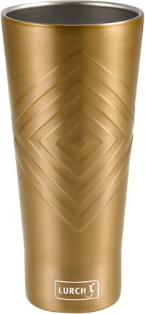Lurch 240995 Isolierbecher / Thermobecher THE ONE für Heiße und kalte Getränke aus doppelwandigem Edelstahl 0, 4 l, Gold